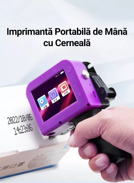 Imprimanta Portabila de Mana cu Cerneala Uscare Rapida Touchscreen ...