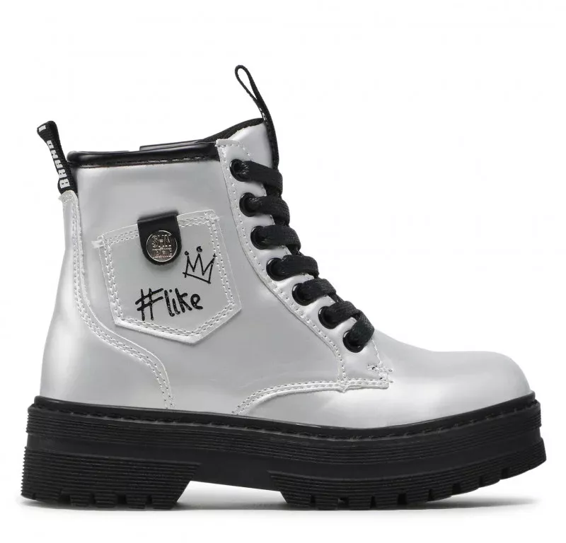 Botine Shone copii 81587-006 Argintiu 28 EU o1wk_953233049 - cel.ro