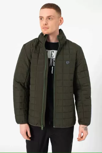 Geaca barbati Guess usoara cu vatelina Verde feriga M INTL qguy ...