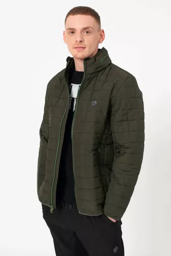 Geaca barbati Guess usoara cu vatelina Verde feriga M INTL qguy ...