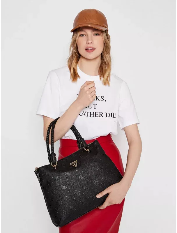 Geanta Guess Helaina Society Carryall HWPG84 03100 Negru 36 x 26 5 x 12 ...