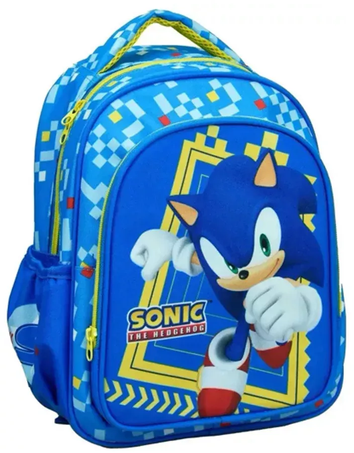 Ghiozdan copii Sonic The Hedgehog 31 x 25 x 12 cm Albastru 31 x 25 x 12 ...