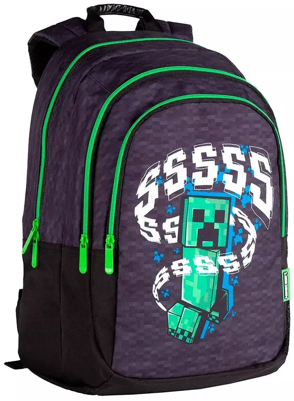 Rucsac Minecraft creeper 43 x 31 x 15 cm Negru 43 x 31 x 15 cm jbg6 ...