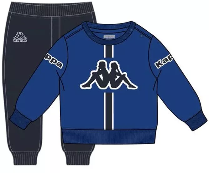 Trening copii Kappa 8071T0003 12 luni Albastru/Negru 80 CM i6kb ...