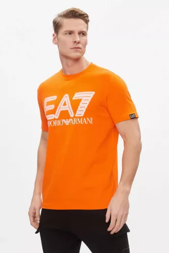 Tricou Barbati EA7 - Emporio Armani 3DPT37 XL INTL Portocaliu nmsp_953238344 - cel.ro