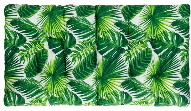 Perna scaun cu spatar cu doua fete 100 x 50 cm model cu frunze verzi ...
