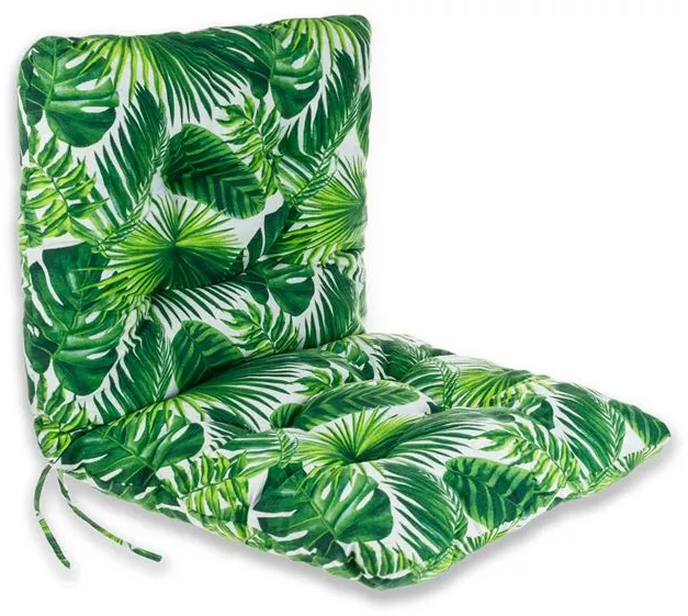 Perna scaun cu spatar cu doua fete 100 x 50 cm model cu frunze verzi ...