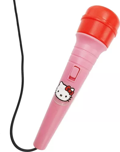Set chitara si microfon roz Hello Kitty MGS_RG1509 - cel.ro