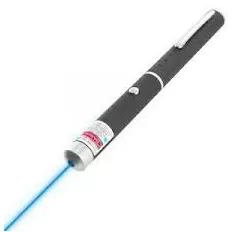 Laser Pointer Albastru Puternic cu Cap Proiectie si 2 Baterii Incluse ...