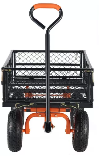 Carucior de gradina basculabil 4 x roti Capacitate 200 kg Vivatechnix ...