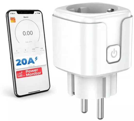 Priza inteligenta GAVIO G20 WiFi aplicatie mobila 20A 4400W program ...