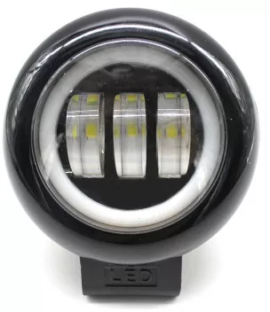 Proiector LED cu angel eyes pentru offroad auto moto atv putere 45W ...