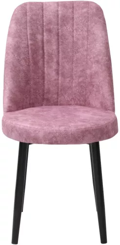 Set 2 Scaune Cronos Roz Picior Negru - cel.ro