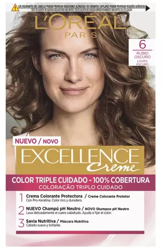 Vopsea de par permanenta cu Pro-Keratina si Ceramide LOreal Paris ...