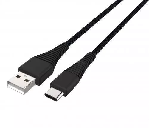 Cablu USB Type C tata - USB 2.0 tata 1.2m negru rezistent la indoiri ...
