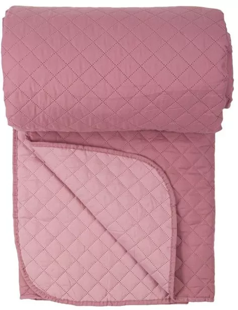 Cuvertura de pat cu doua fete 220x240 cm roz prafuit - cel.ro