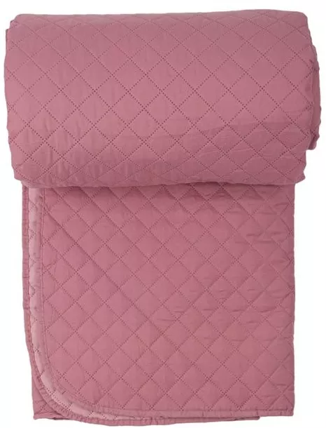 Cuvertura de pat cu doua fete 220x240 cm roz prafuit - cel.ro