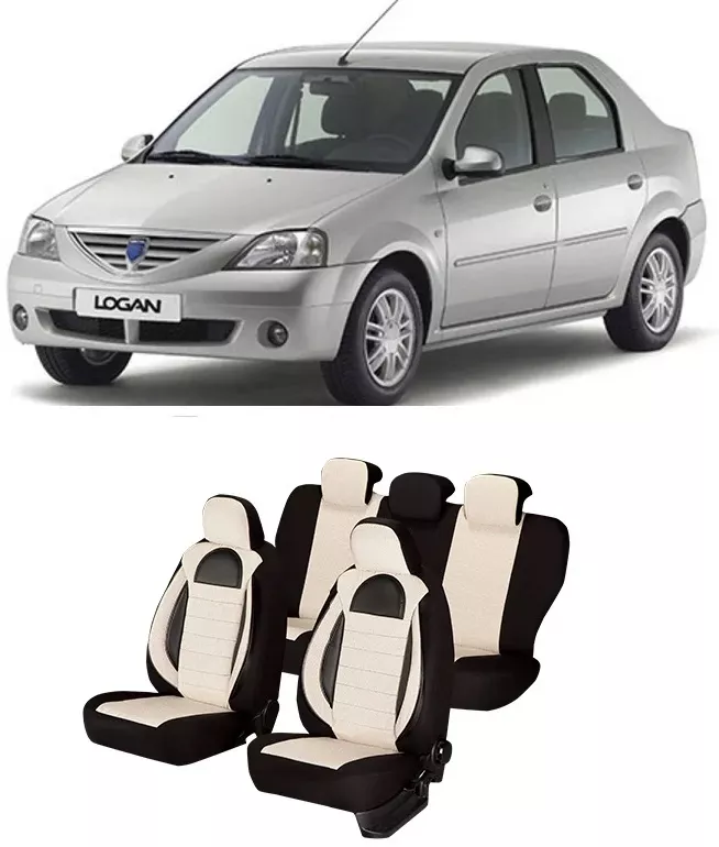 Huse scaune auto DACIA LOGAN 2004 - 2010 Racing Bej rupc_120332727 - cel.ro