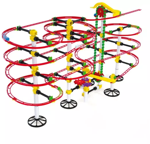 Quercetti Skyrail Roller Coaster cu elevator 12 m Q06661 - cel.ro