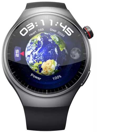 Smartwatch iQuality® xDroidM Titanium Black in romana cu SIM Apel ...