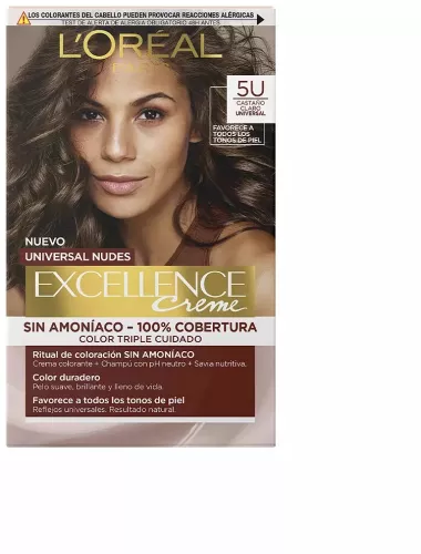Vopsea de par permanenta fara amoniac LOreal Paris Excellence Nudes 5U ...