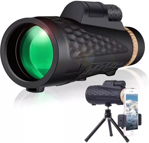 Monoclu Telescop Profesional HD 12x50 de Inalta Putere tip Telescop ...