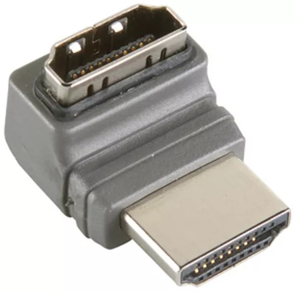 Adaptor HDMI de mare viteza cu conector HDMI 270° inclinat Ethernet - mufa