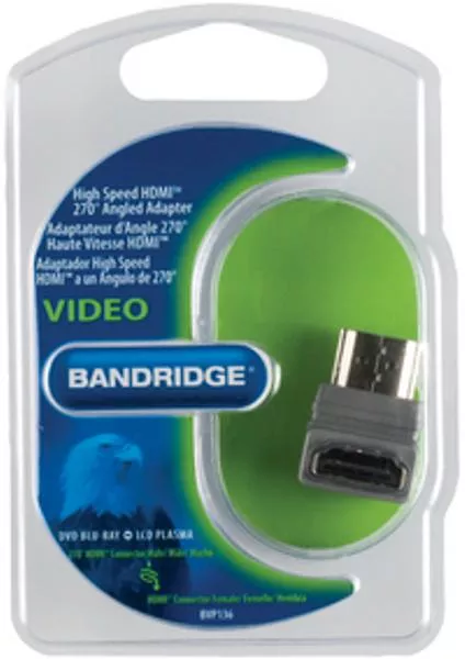 Adaptor HDMI de mare viteza cu conector HDMI 270° inclinat Ethernet - mufa