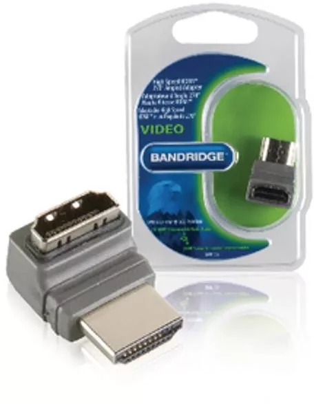 Adaptor HDMI de mare viteza cu conector HDMI 270° inclinat Ethernet - mufa