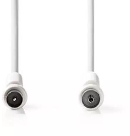 Cablu coaxial - Mufa IEC coaxiala - Priza IEC coaxiala - Nichelat - 100 dB - 75 - cel.ro