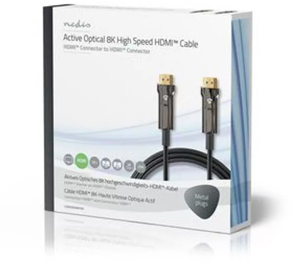 Cablu HDMI optic ultra de mare viteza activ la Ethernet - 10.0 m Rotund ...