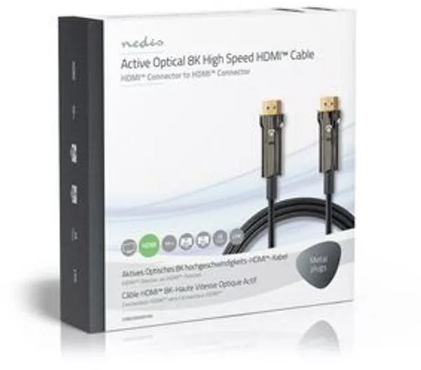 Cablu HDMI optic ultra de mare viteza activ la Ethernet - 10.0 m Rotund ...