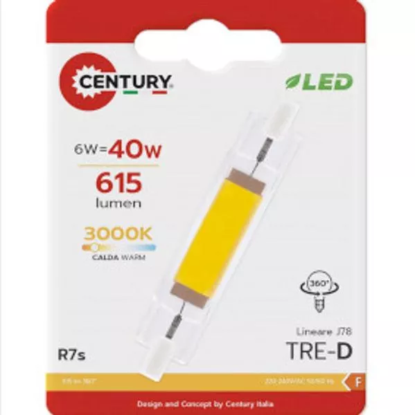 LED lampa R7S 6 W 615 lm 3000 K 1wkt_341259666 - cel.ro