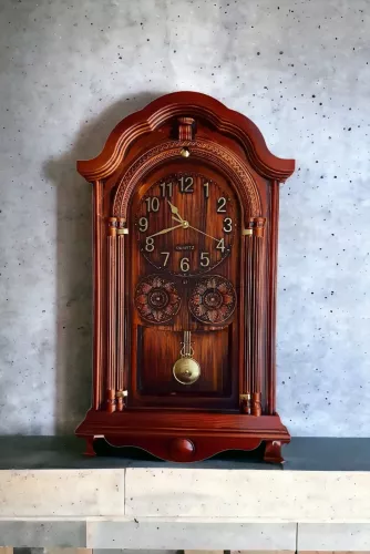 Ceas perete vintage cu pendul 62 cm 4122 - cel.ro