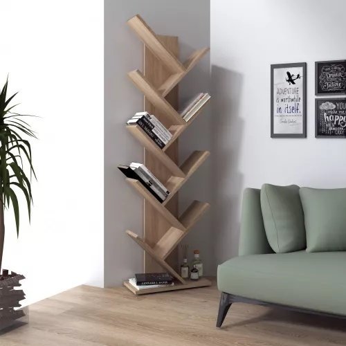 Raft pentru carti 43x20x143cm Sonoma 7se0_758521991 - cel.ro