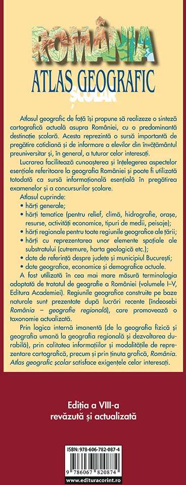 Romania. Atlas geografic scolar lgz1_605725273 - cel.ro