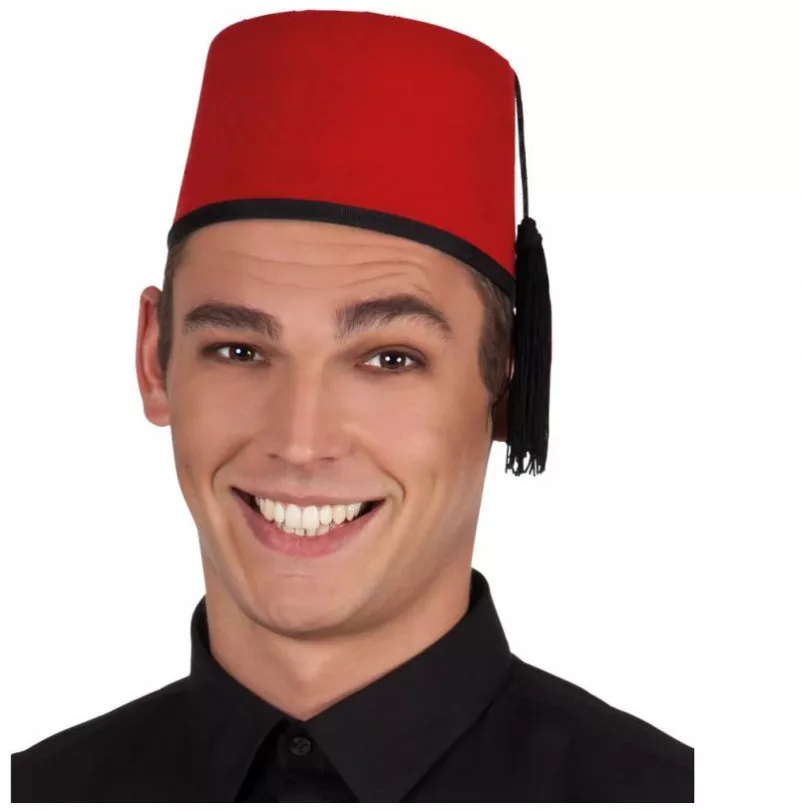 Palarie traditionala turceasca toca din fetru rosu GD1017 - cel.ro