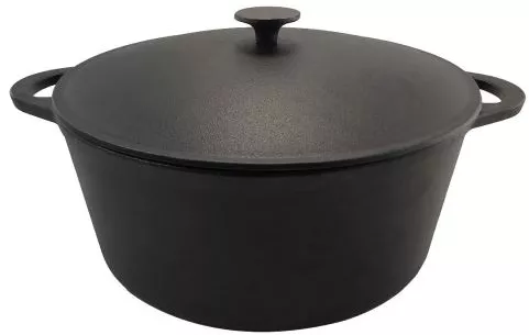 Oala de fonta cu capac rotunda 9 L Perfect Home 15533