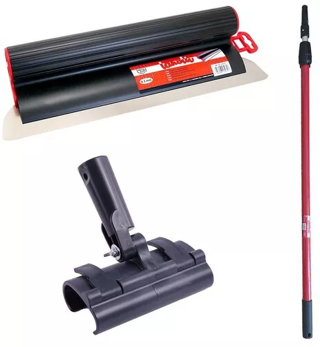 Set gletiera profesionala inox 80 cm x 0.3 mm adaptor maner prelungitor ...