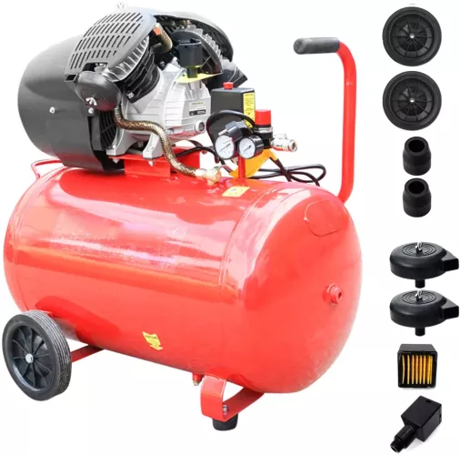 Compresor aer comprimat 100L litri 8 bar 2 pistoane HXAC100 m7k1_952433762 - cel.ro