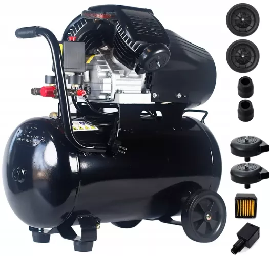 Compresor aer comprimat 50L 2 pistoane 8bar HXAC50V y16w_952433758 - cel.ro