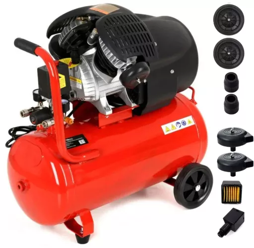 Compresor aer comprimat 50L 2 pistoane 8bar HXAC50V y16w_952433758 - cel.ro