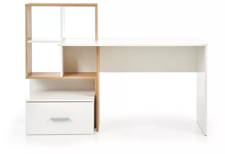 Birou HM Grosso stejar auriu - alb 149 x 105 x 50 cm 4446 - cel.ro