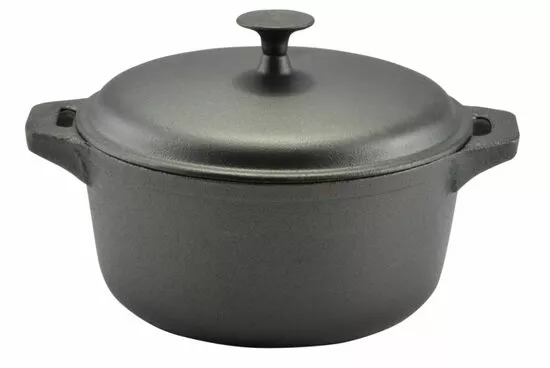 Oala de fonta cu capac 8 L Perfect Home 15532 - cel.ro