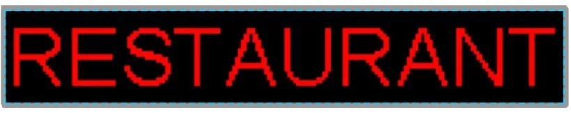 Panou Led de Exterior Programabil/Reclama Luminoasa 100x40 ROSU ideala ...