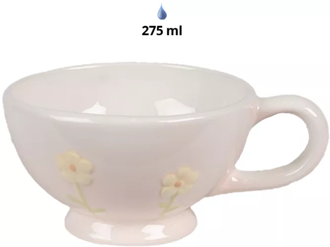 Set ceainic si ceasca ceramica 18x12x13 cm 15x11x7 cm 500 ml 275 ml ...