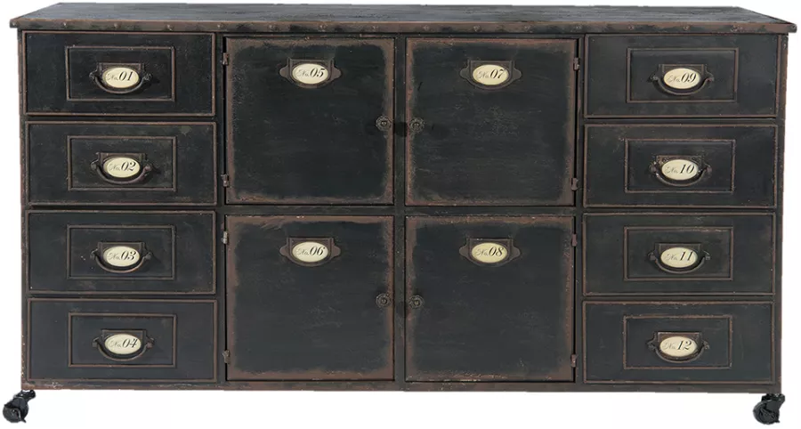 Comoda fier maro 152x44x86 cm 5Y0394 - cel.ro