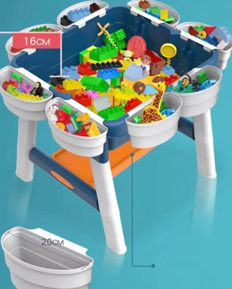 Masa tip lego cu scaunel si pian Buddy Fun AKY183511 - cel.ro