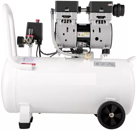 Compresor fara ulei ultra silentios 68 dB 750W 50 l 170 l/min 8 Bar ...