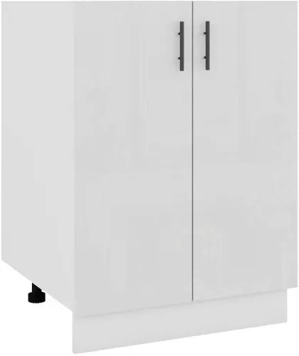 Corp inferior de bucatarie Sani Glamur 60 x 48 x 82 cm Alb Lucios gnmh ...